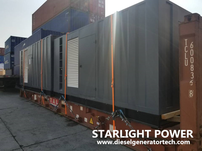 Export 500KW and 1000KW Cummins Container Silent Diesel Generator Sets ...